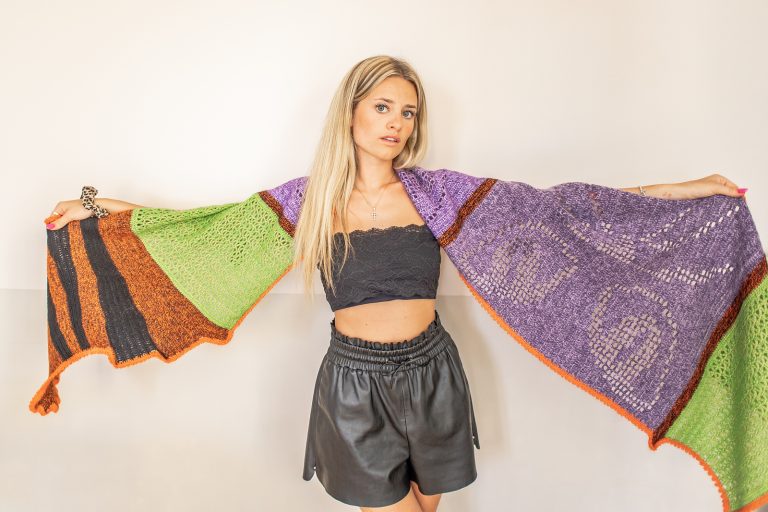 Hocus Pocus Shawl Crochet Pattern | Must-Have Halloween Wrap