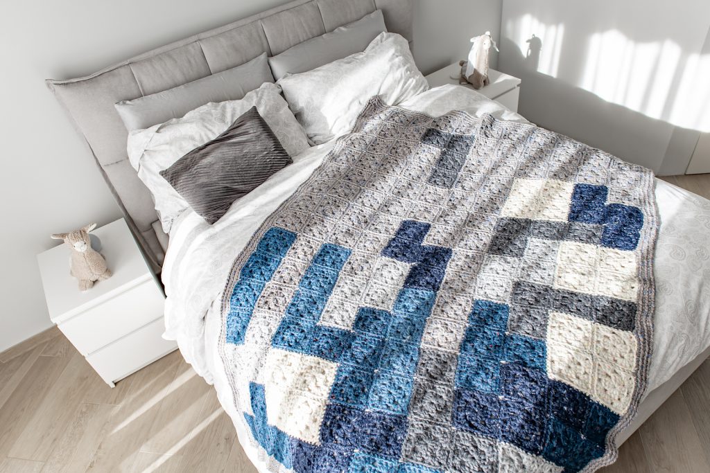 Game Over Throw Crochet Pattern | Easy Modern Blanket